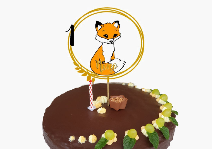 Foxy Celebration - Fuchs Cake Topper